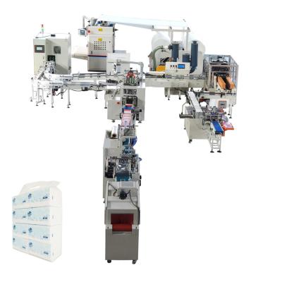 China 5.5KW Automatic Facial Tissue Paper Production Line Reciprocal Folding Slitter 1400mm for sale