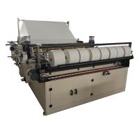 China Xinyun XY-TQ-2800G Wall Type Automatic Toilet Paper Rewinding Machine 2800mm Width for sale
