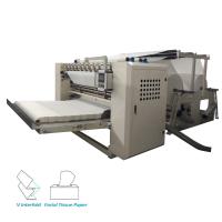 China Interfolding Tissue Paper Machinery 3 HP Air Compressor 900 Sheets Line/Min Rewind Machine for sale