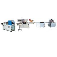 China PLC Automatic Hand Towel Packaging Machine 210mm Width Paper Pouch Packing 600 Sheets/Min for sale