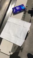 China PLC Automatic Hand Towel Packaging Machine 210mm Width Paper Pouch Packing 600 Sheets/Min for sale