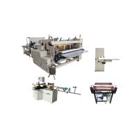 China Wooden Pallet PLC Small Scale Tissue Paper Making Machine Coreless for sale