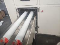 China Automatic Double Channel Log Saw Cutting Machine 11KW Servo Drive Paper Core Slitter for sale
