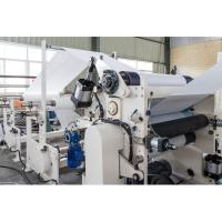 China PLC Controlled N Fold Paper Towel Making Machine 76.2mm Core 400 Sheets Per Line for sale