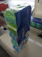China PLC Liquid Crystal Texting Toilet Paper Packing Machine Controllable Temp for sale