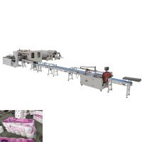 China Fully Automatic Toilet Paper Rewinding Machine with Gearbox 8-12 Bundling Bag/min for sale