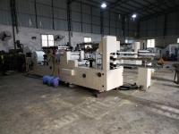 China Full Automatic Double Decks Napkin Paper Making Machine 4.5KW 1.5T Capacity for sale