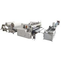 China PLC Controlled Toilet Paper Cutting Machine 300mm Length 380V 11kW for sale
