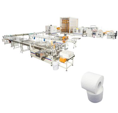 China 2800mm Width Rewinding Toilet Paper Production Line 14-45KW 380V for sale