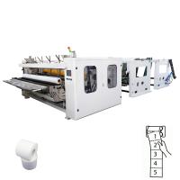 China High Speed Automatic Toilet Paper Roll Making Machine 200m/Min Jumbo Rewinder 2800mm for sale