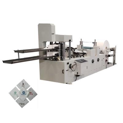 China Twofold Layer Tissue Paper Napkin Machine 7.5KW Industrial Paper Folding Equipment 150x150mm for sale