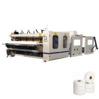 China Maxi Roll Rewinding Machine , 230m/Min PLC Toilet Paper Roll Making Machine for sale