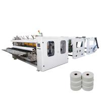China Maxi Roll Rewinding Machine , 230m/Min PLC Toilet Paper Roll Making Machine for sale