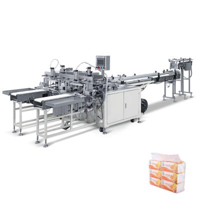 China Semi-Automatic Facial Tissue Bundle Packing Machine 2 Heads 220V 1.2kW for sale