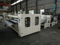 China Edge Embossing PLC Fully Automatic Toilet Paper Making Machine Rewinding for sale