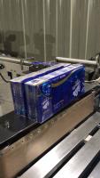 China Delta PLC Automatic Handkerchief Making Machine 70-75 Bags/Min 3850mm Production Line for sale