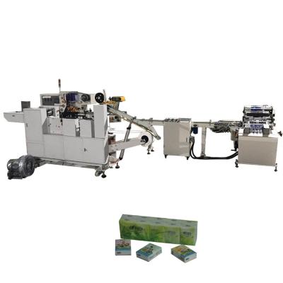 China Automatic Handkerchief Making Machine 210mm Width Color Print Unit 76mm Core 70-75 Bags/min for sale