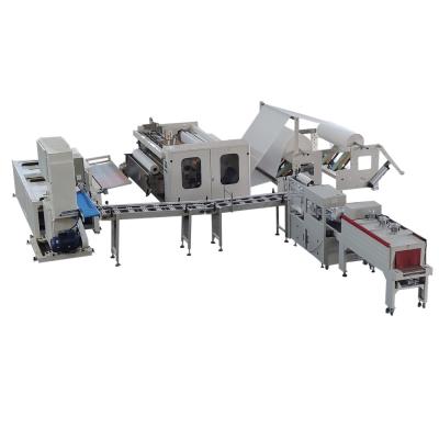 China Full Automatic Maxi Roll Toilet Paper Rewinding Machine 150-280mm Diameter Production Line for sale