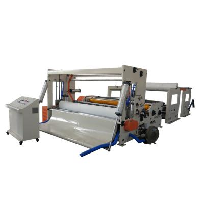 China Automatic 15kw Jumbo Roll Paper Rewinding Cutting Machine 250-300m/min for sale