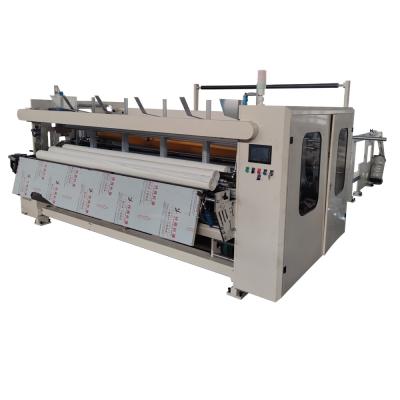 China 380V PLC Automatic Toilet Tissue Paper Rewinding Machine 230m/Min for sale