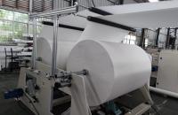 China Automatic V Fold Facial Tissue Folding Machine 100m/min 1400mm Width with Stacking Conveying for sale