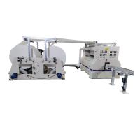 China Automatic V Fold Facial Tissue Folding Machine 100m/min 1400mm Width with Stacking Conveying for sale