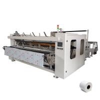 China 380V PLC Controlled Toilet Paper Rewinding Machine 230m/min Speed for sale