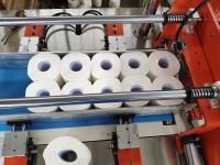 China 4KW PLC Controlled Semi Automatic Toilet Paper Packing Machine for sale