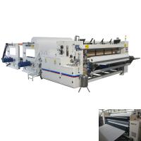 China 380V PLC Controlled High Speed Toilet Paper Rewinding Machine 230M/Min for sale