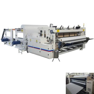 China 380V PLC Controlled High Speed Toilet Paper Rewinding Machine 230M/Min for sale