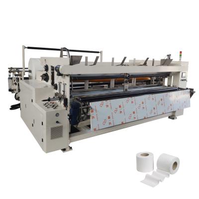 China Automatic 380V PLC Controlled Toilet Tissue Paper Rewinding Machine 230M/Min for sale