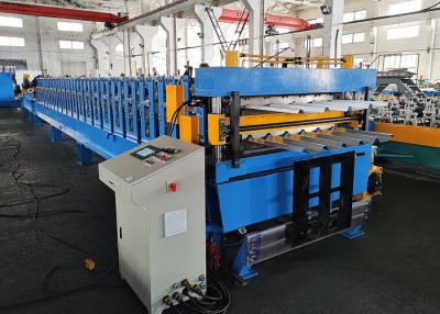 China 5 Rib 6 Rib Double Layer Metal Roofing Sheet Roll Forming Machine for sale
