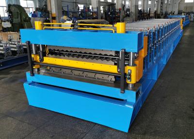 China Double Layer Metal Roofing Sheet Roll Forming Machine For Corrugated Sheets and 6 Rib Profile Sheets for sale