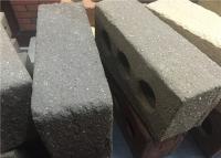 China Sandblast Face Three Holes Perforated Clay Bricks With Variety Colors for sale