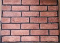 China Red Classical Cement Faux Exterior Brick For Hotel / Railway Station for sale