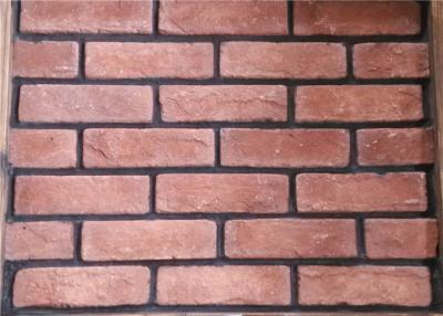 China Red Classical Cement Faux Exterior Brick For Hotel / Railway Station for sale