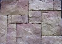 China Multiple Color Rectangle Artificial Wall Stone With Light Texture for sale
