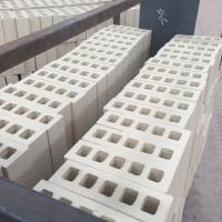 China Cream Yellow Five Holes Large Hollow Blocks , Hollow Clay Brick Compressive Strength for sale