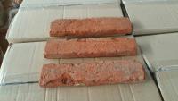 China 2.5 Cm Rectangular Old Clay Wall Brick Good Heat & Chemical Resistance for sale