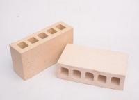 China Cream Yellow Hollow Clay Brick With Rough Surface For Building Construction for sale