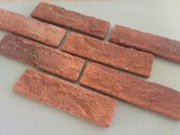 China 3D01 NEW Antique Thin Veneer Outdoor Brick Tiles 205 X 50 X 12mm For Exterior Wall for sale