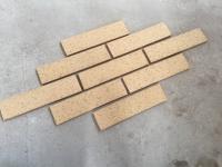 China M36413-5 Building Wall Cladding Material Thin Smooth Face Brick With Yellow Color for sale