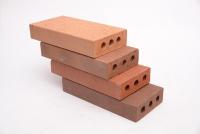 China High Strength Type Thin Brick Flooring For Outside Road Paving With Holes for sale