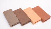 China High Strength Type Thin Brick Flooring For Outside Road Paving With Holes for sale