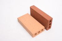 China High Strength Type Thin Brick Flooring For Outside Road Paving With Holes for sale