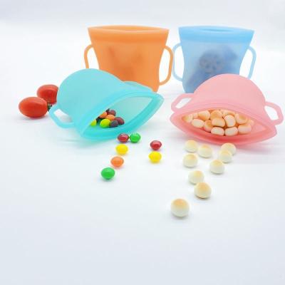China 130ml Reusable Silicone Breast Milk Storage Cup Leakproof Freezer Safe BPA Free for sale
