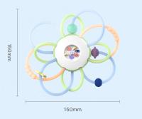 China Food Grade Silicone Baby Teether Toy 150x150mm BPA Free Infant Chew Rod for sale