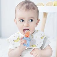 China Food Grade Silicone Baby Fruit Feeder BPA Free Teething Pacifier 100% Silicone Infant Self Feeding Tool for sale