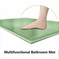 China Non Slip Silicone Shower Mat 30x30cm Bathroom Foot Massage Pad with Suction Cups for sale