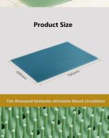 China Non Slip Silicone Shower Mat 30x30cm Bathroom Foot Massage Pad with Suction Cups for sale